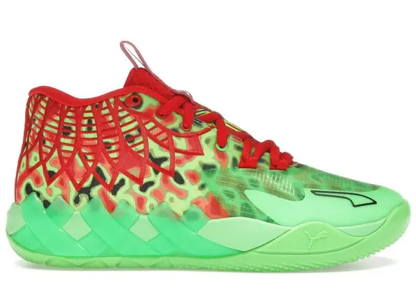 PUMA Lamelo Ball Mb.01 Thermal Sneakers - Fluoro Green Pes/red/lime Squeeze