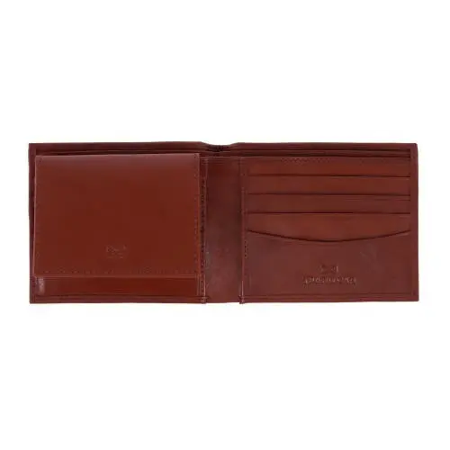 Trafalgar Orion Leather 8-slot Bi-fold Wallet With Removable Id Card Case - Tan