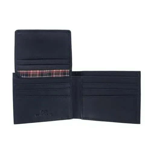 Trafalgar Sergio Genuine Leather Rfid Bi-fold Passcase Wallet - Black