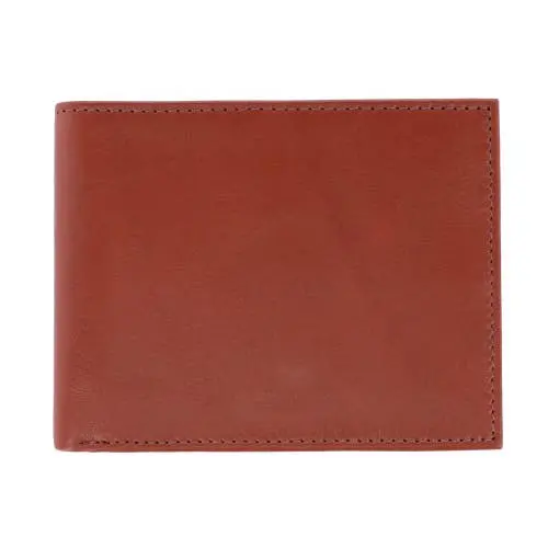 Trafalgar Sergio Genuine Leather Rfid Bi-fold Passcase Wallet - Tan