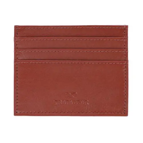Trafalgar Sergio Genuine Leather Card Case - Tan