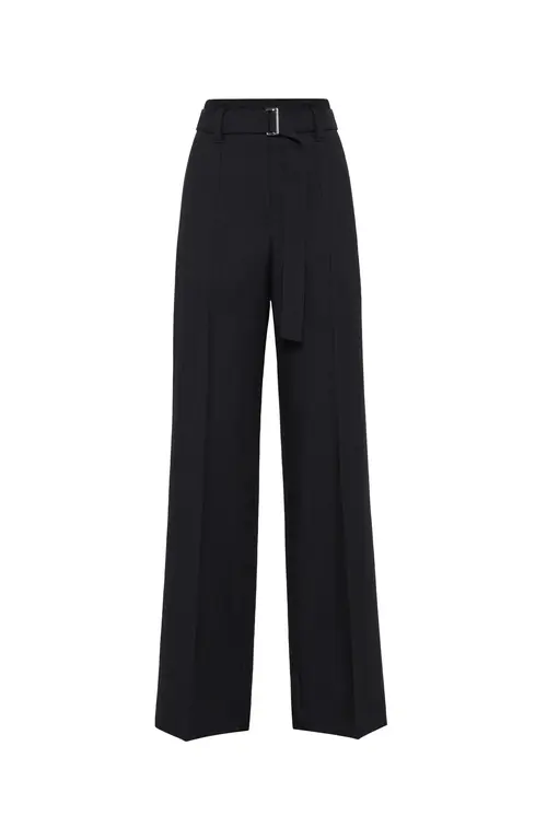 Brunello Cucinelli Loose Corset Trousers With Monili