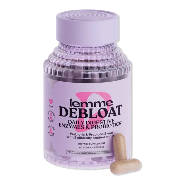 LEMME Debloat: Digestive Probiotic & Multi-enzyme Capsules - One-color