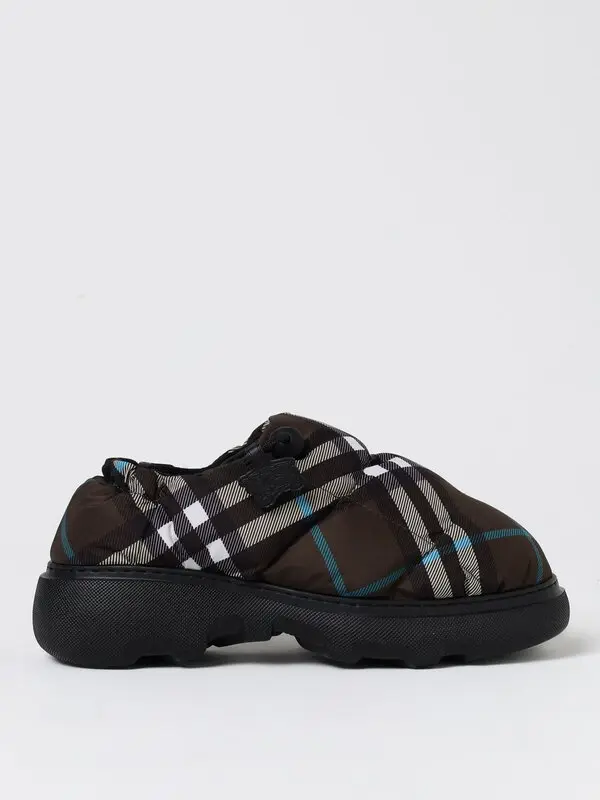 Burberry Quilted Checked Slip-on Sneakers - Beige