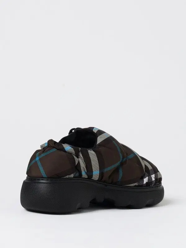 Burberry Quilted Checked Slip-on Sneakers - Beige