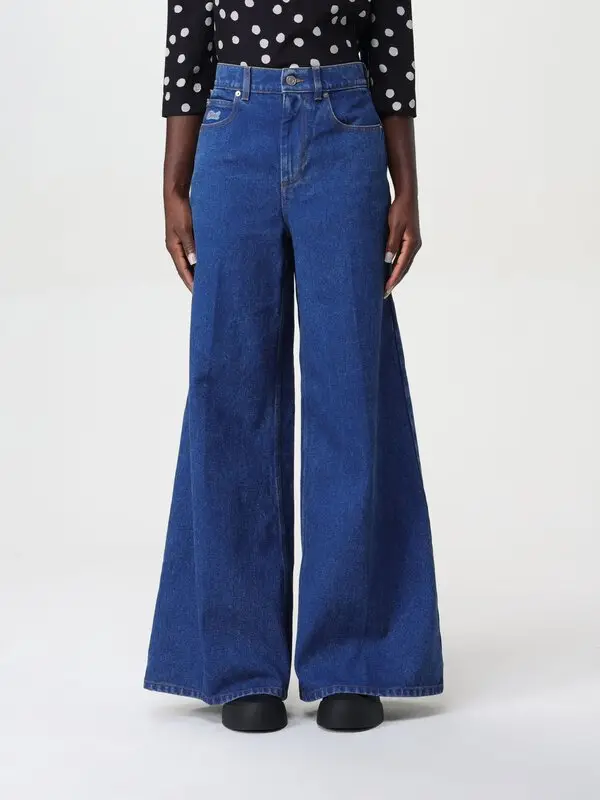 Marni Wide-leg Jeans - Gnawed Blue