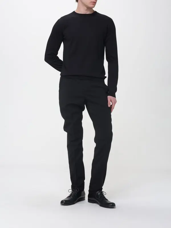 Giorgio Armani Wool Crew Neck Pullover - Black