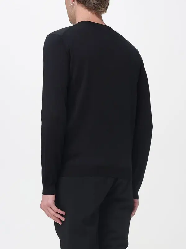 Giorgio Armani Wool Crew Neck Pullover - Black