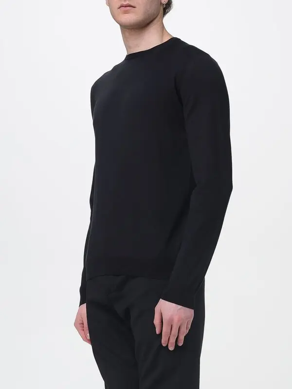 Giorgio Armani Wool Crew Neck Pullover - Black