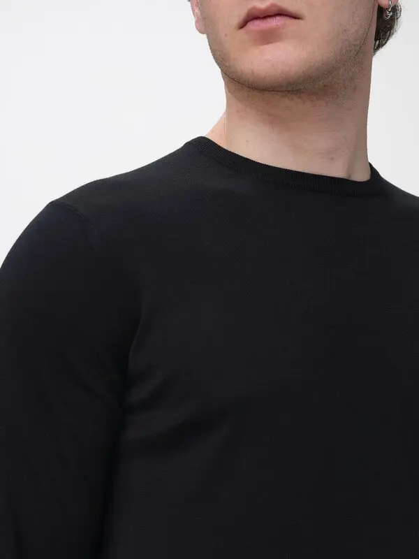 Giorgio Armani Wool Crew Neck Pullover - Black