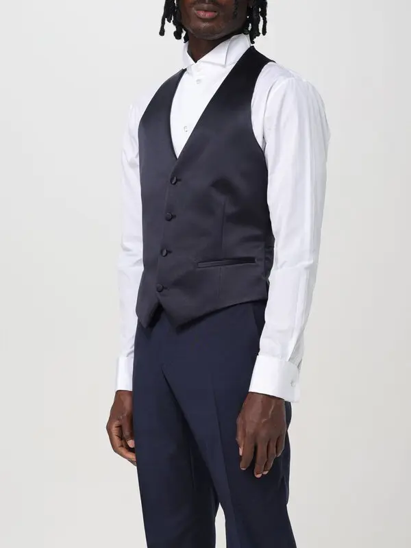 Emporio Armani Single-breasted Suit Vest - Blue