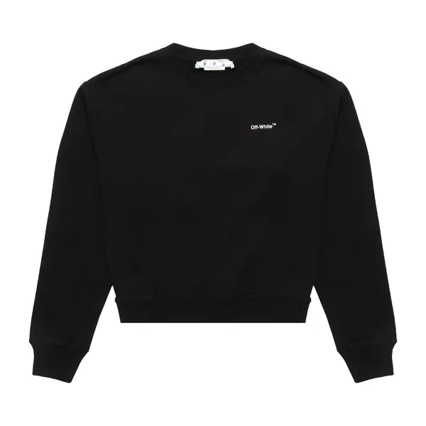 Off-White Caravag Arrow Over Crewneck /white - Black