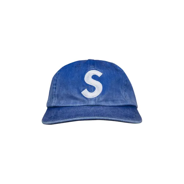 Supreme Pigment Print S Logo 6-panel Cap - Blue