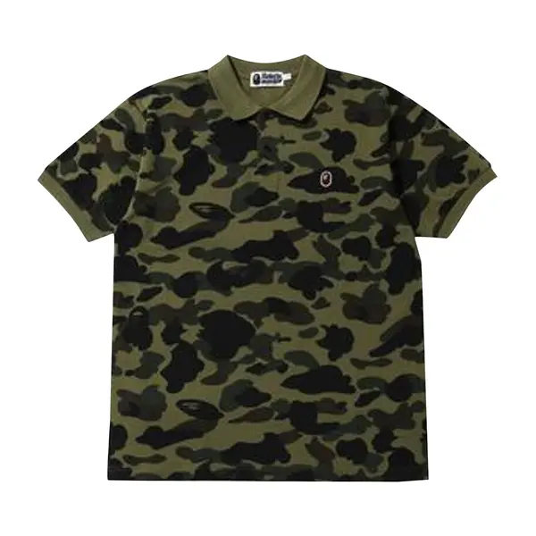 A BATHING APE 1st Camo One Point Polo