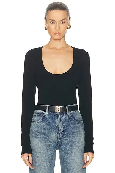 Saint Laurent Scoop Neck Sweater