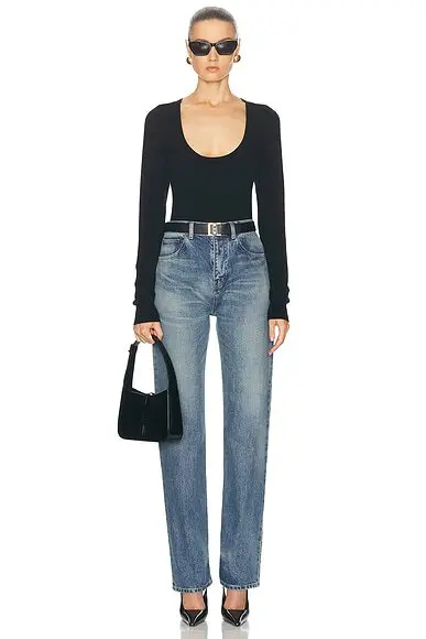 Saint Laurent Scoop Neck Sweater
