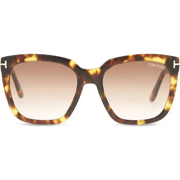 TOM FORD Amara Square-frame Sunglasses - Tortoise Brown