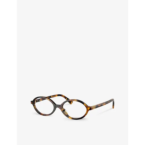 Miu Miu Mu 01xv Eyeglasses - Brown