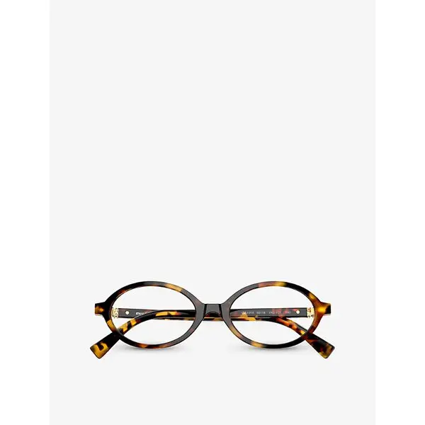 Miu Miu Mu 01xv Eyeglasses - Brown