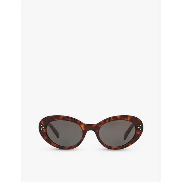 Celine Cl40193i Cat-eye Tortoiseshell Sunglasses - Brown