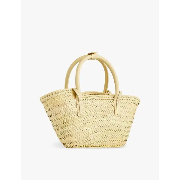 Jacquemus Le Petit Panier Raffia Tote - Ivory