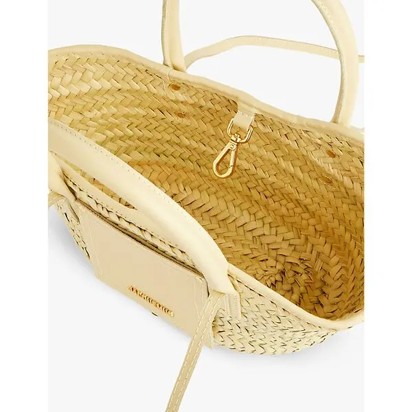 Jacquemus Le Petit Panier Raffia Tote - Ivory