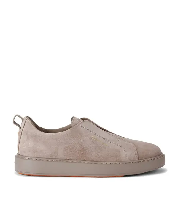 Santoni Clean Icon Suede Sneakers