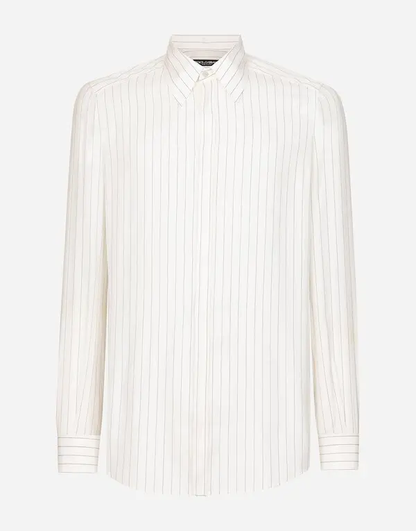 Dolce & Gabbana Striped Poplin Martini-fit Shirt - Multicolor