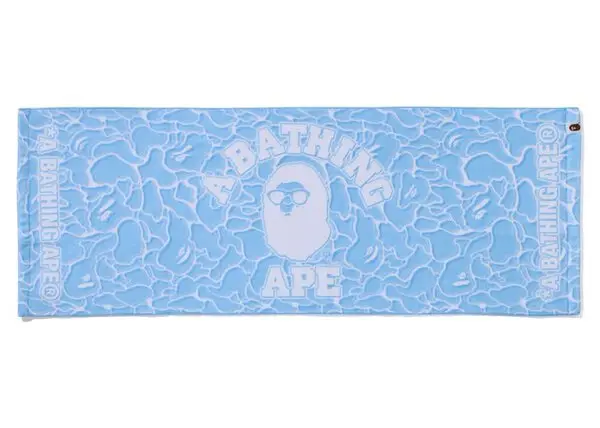 A BATHING APE Abc Sea Surface Camo Beach Towel - Blue