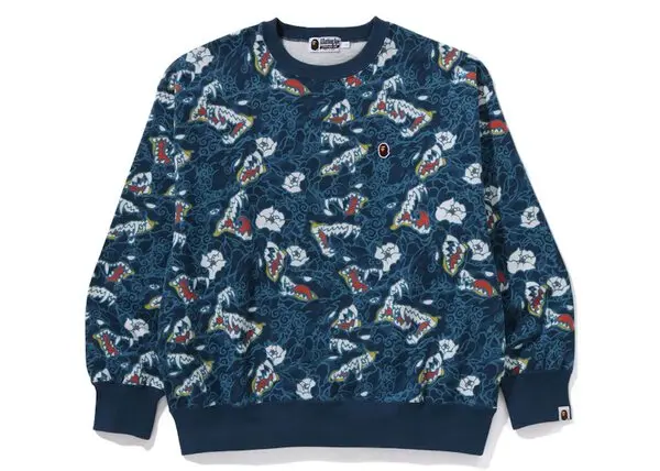 A BATHING APE Relaxed Fit Crewneck Sweatshirt