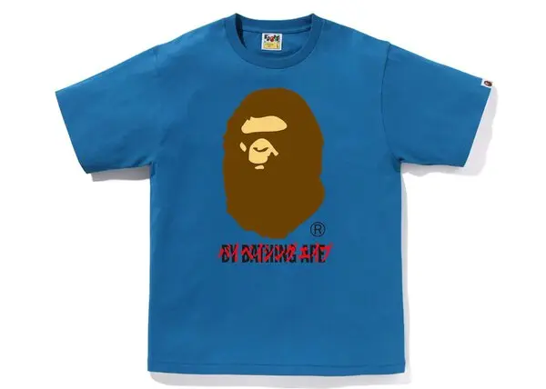 A BATHING APE Katakana Bathing Ape Tee Shirt - Blue