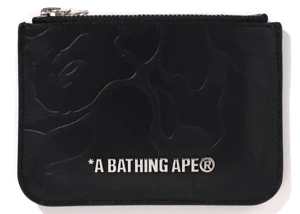 A BATHING APE Solid Camo Leather Pouch Wallet