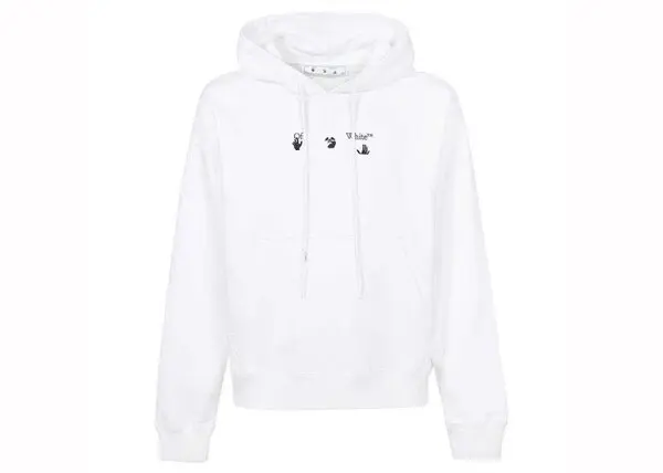 Off-White Negative Mark Skate Hoodie - White/black