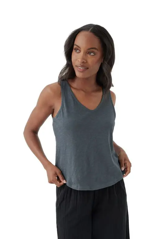 PACT Organic Featherweight Slub Reversible Tank - Ore
