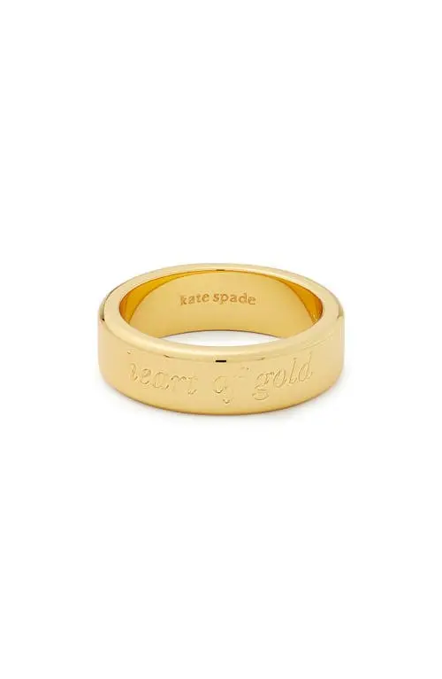 Kate Spade New York Engraved Band Ring