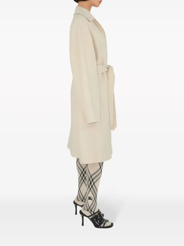 Burberry Cashmere Wrap Coat - Neutrals
