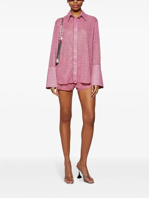 Oseree Lumiere Lurex Shorts