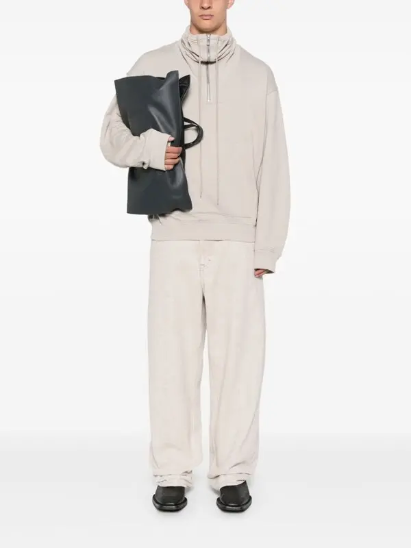 Helmut Lang Funnel-neck Sweatshirt - Grey