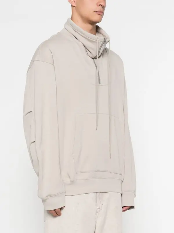 Helmut Lang Funnel-neck Sweatshirt - Grey