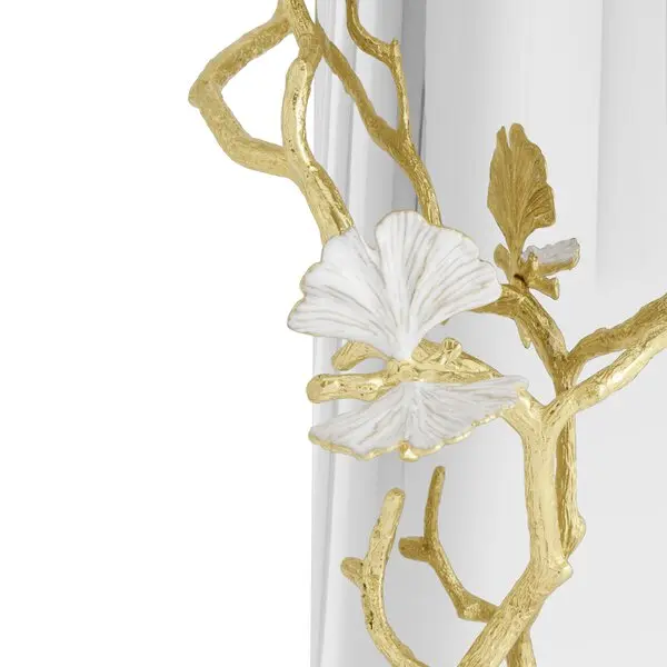 Michael Aram Butterfly Ginkgo Gold Large Vase - Silver