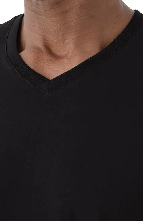 PACT Organic Softspun V-neck Tee - Black