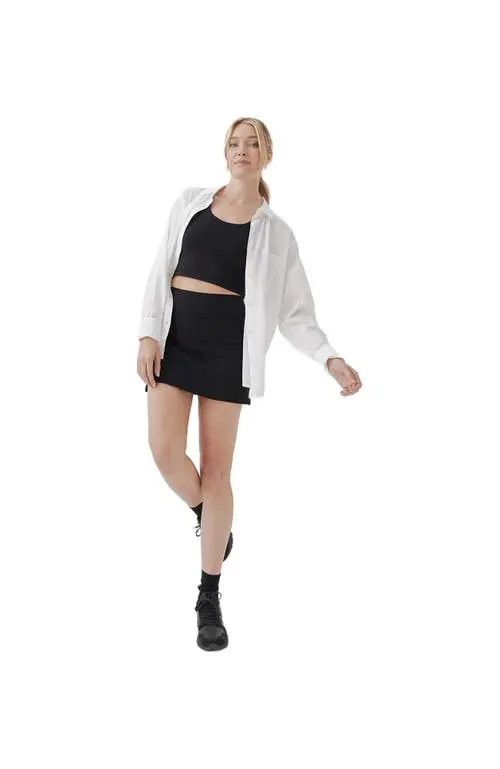 PACT Organic Cotton On-the-go Crop Tank - Black