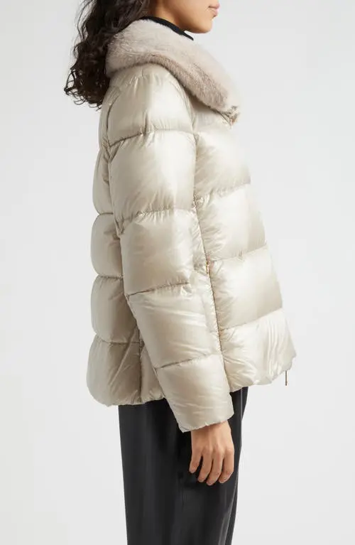 Herno Shiny Nylon Down Jacket - Champagne