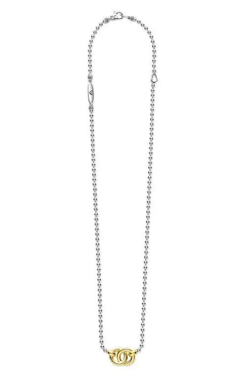 Lagos Interlocking Circle Pendant Necklace