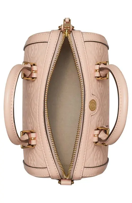 Tory Burch Petite T Monogram Leather Barrel Bag