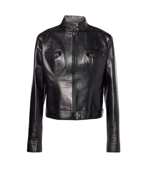 Magda Butrym Leather Biker Jacket