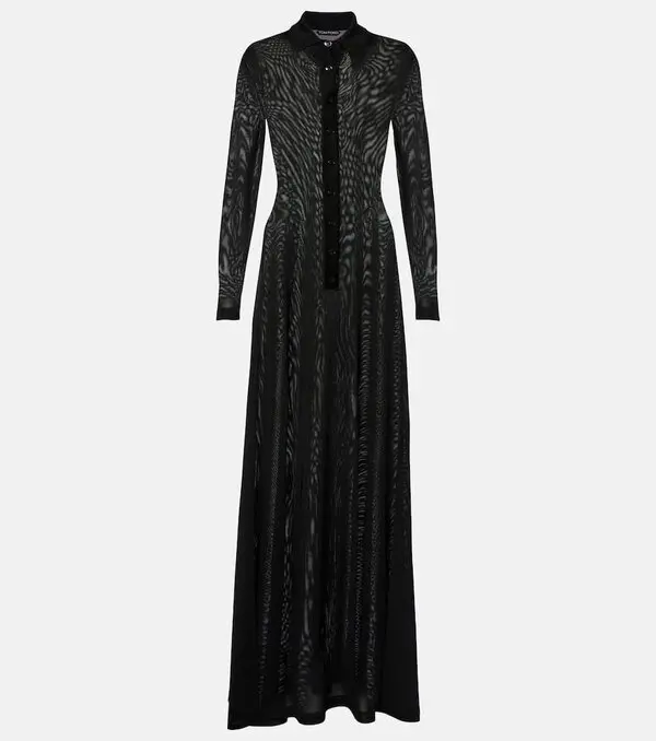 TOM FORD Knitted Polo Maxi Dress