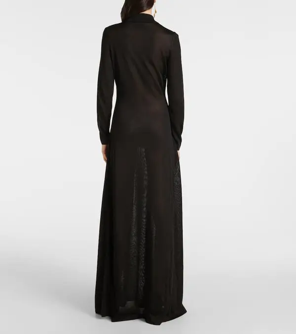 TOM FORD Knitted Polo Maxi Dress