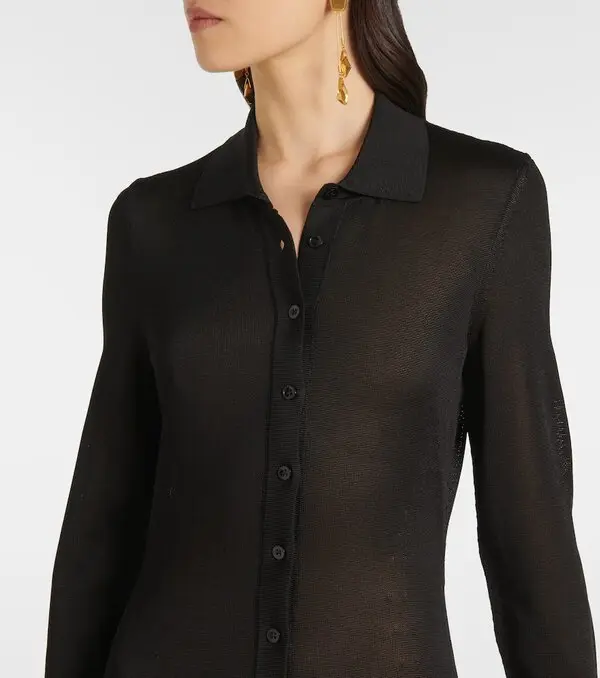TOM FORD Knitted Polo Maxi Dress