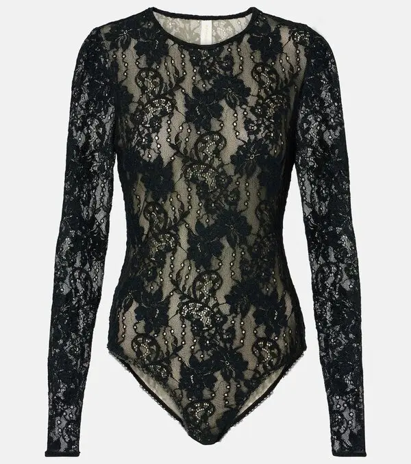 Zimmermann Lace Bodysuit - Black